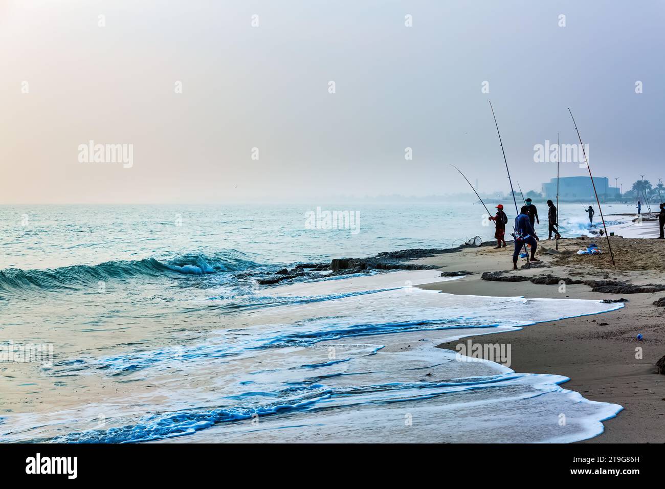 RAS TANURA beach in Jubail, Saudi Arabia, is a popular destination for ...