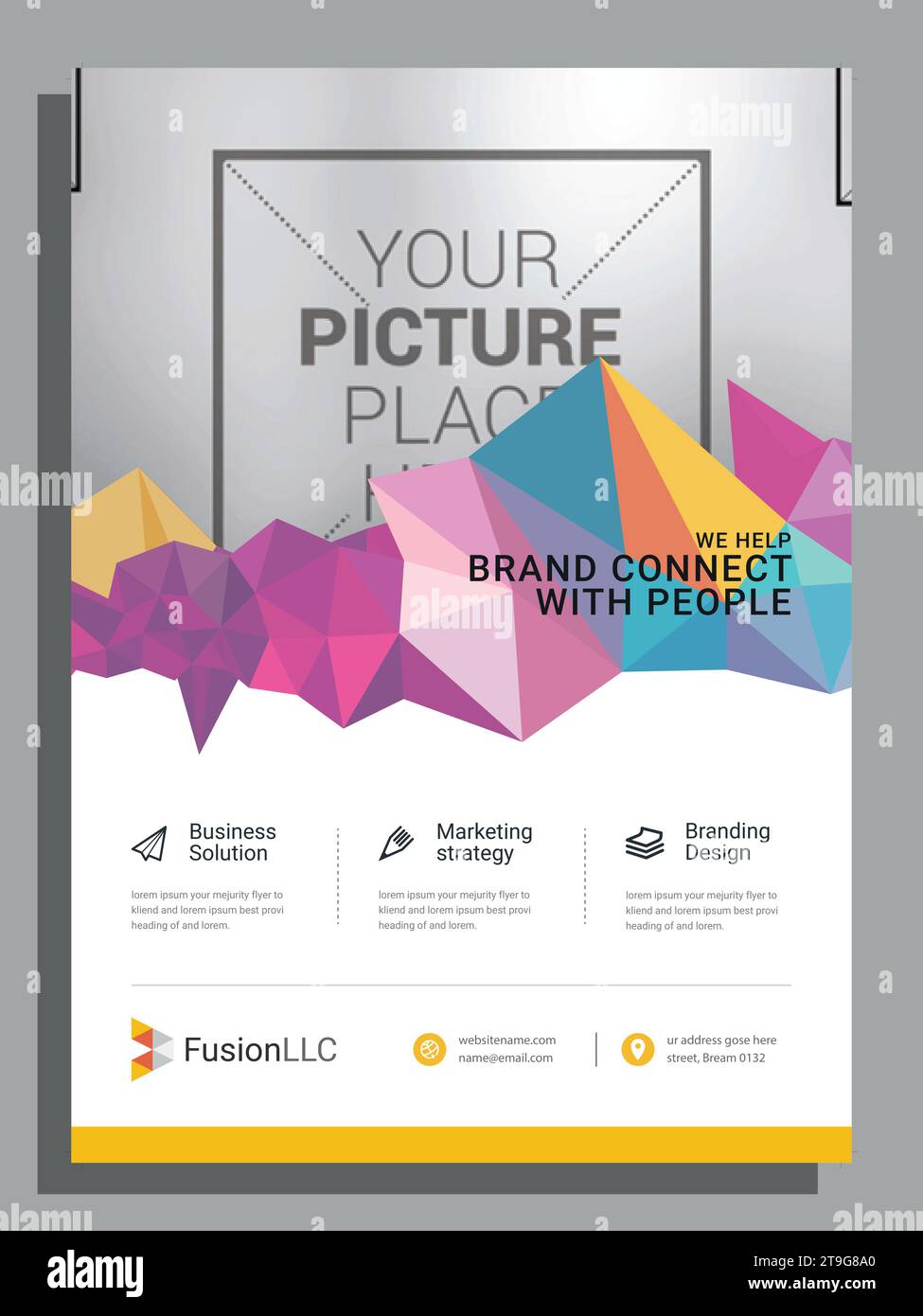 Vector Business Flyer Template Design Stock Vector Image & Art - Alamy