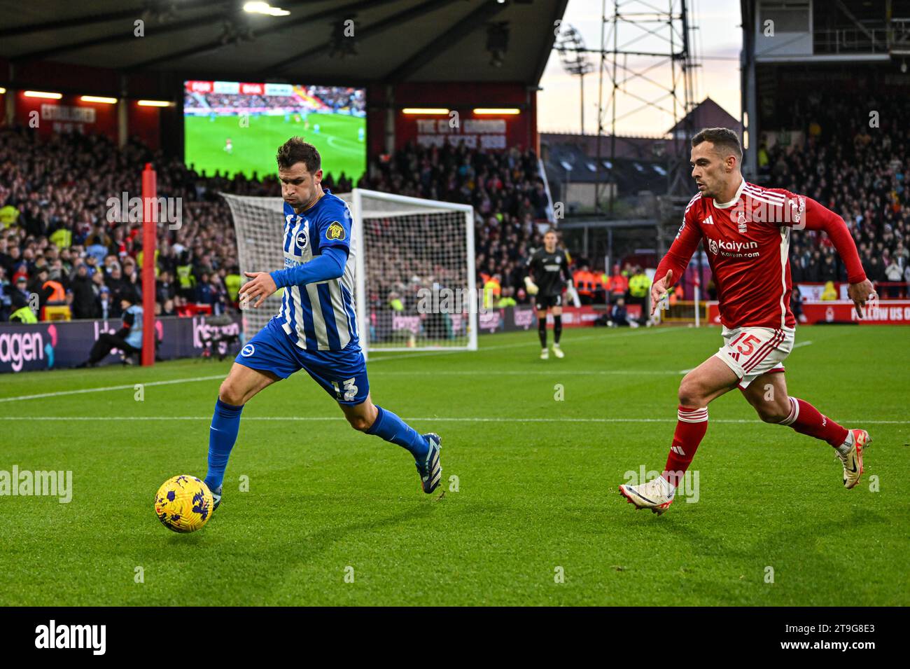 The City Ground, Nottingham, UK. 25th Nov, 2023. Premier League ...