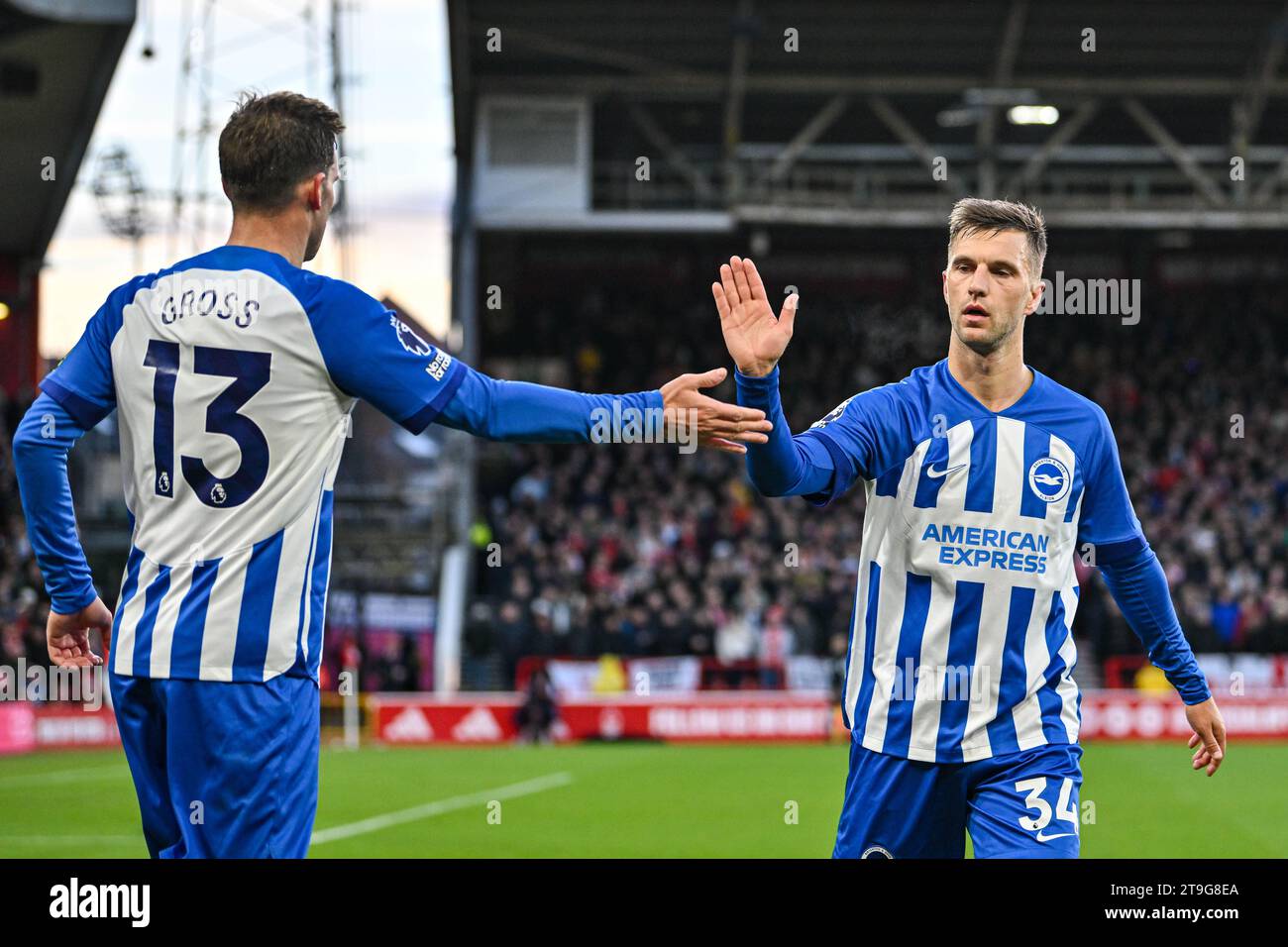 The City Ground, Nottingham, UK. 25th Nov, 2023. Premier League ...