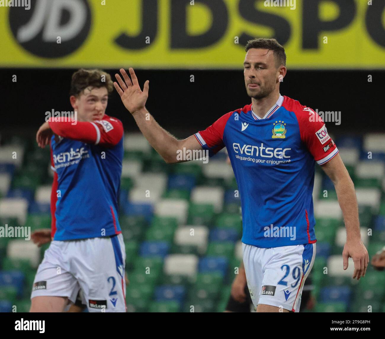 Windsor Park, Belfast, Northern Ireland, UK. 25th Nov 2023. Sports ...