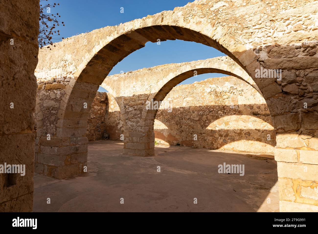 Ruins of the warehouse complex of the northern auxiliary gate at the ...