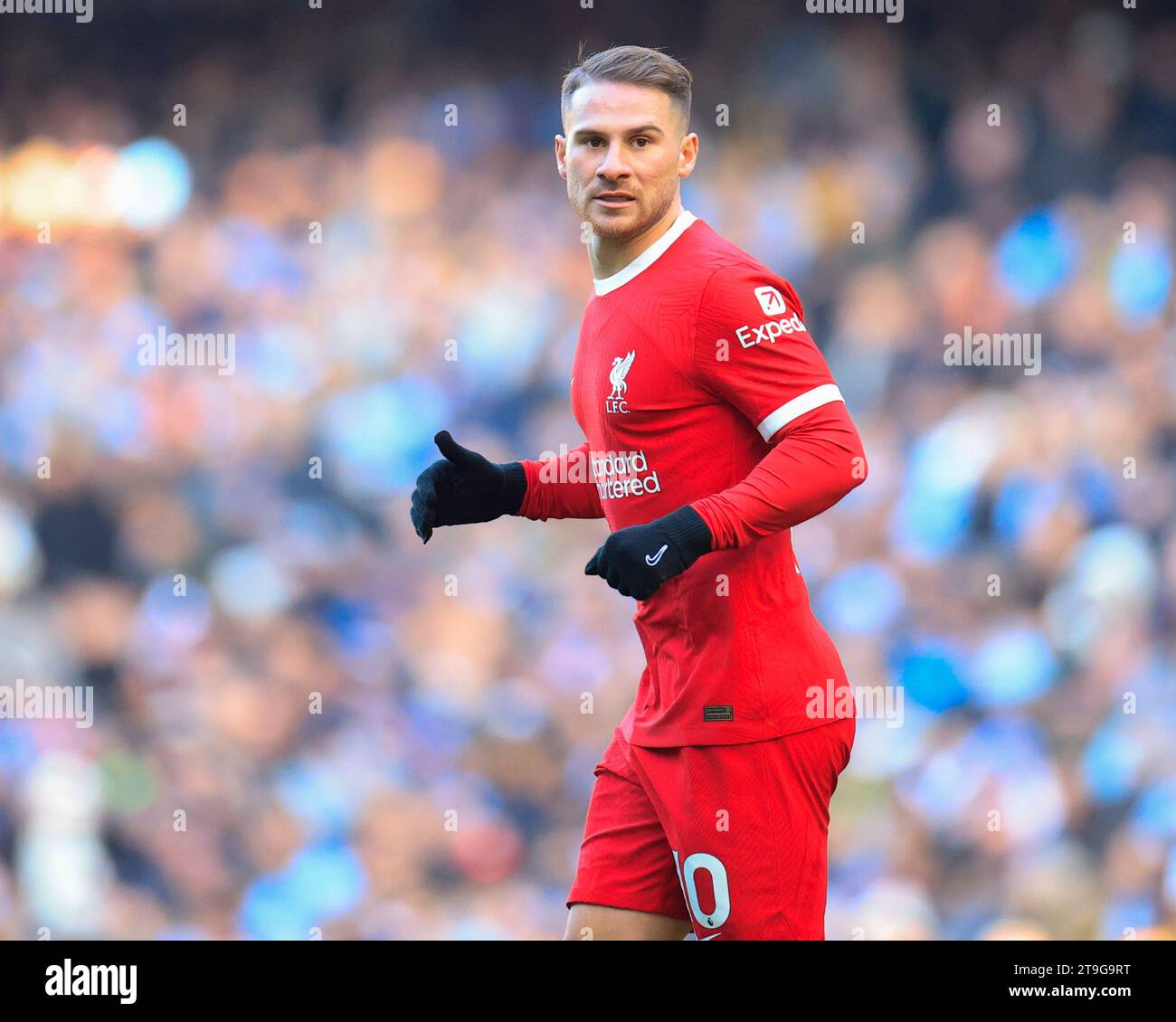 Manchester, UK. 25th Nov, 2023. Alexis MacAllister #10 of Liverpool ...