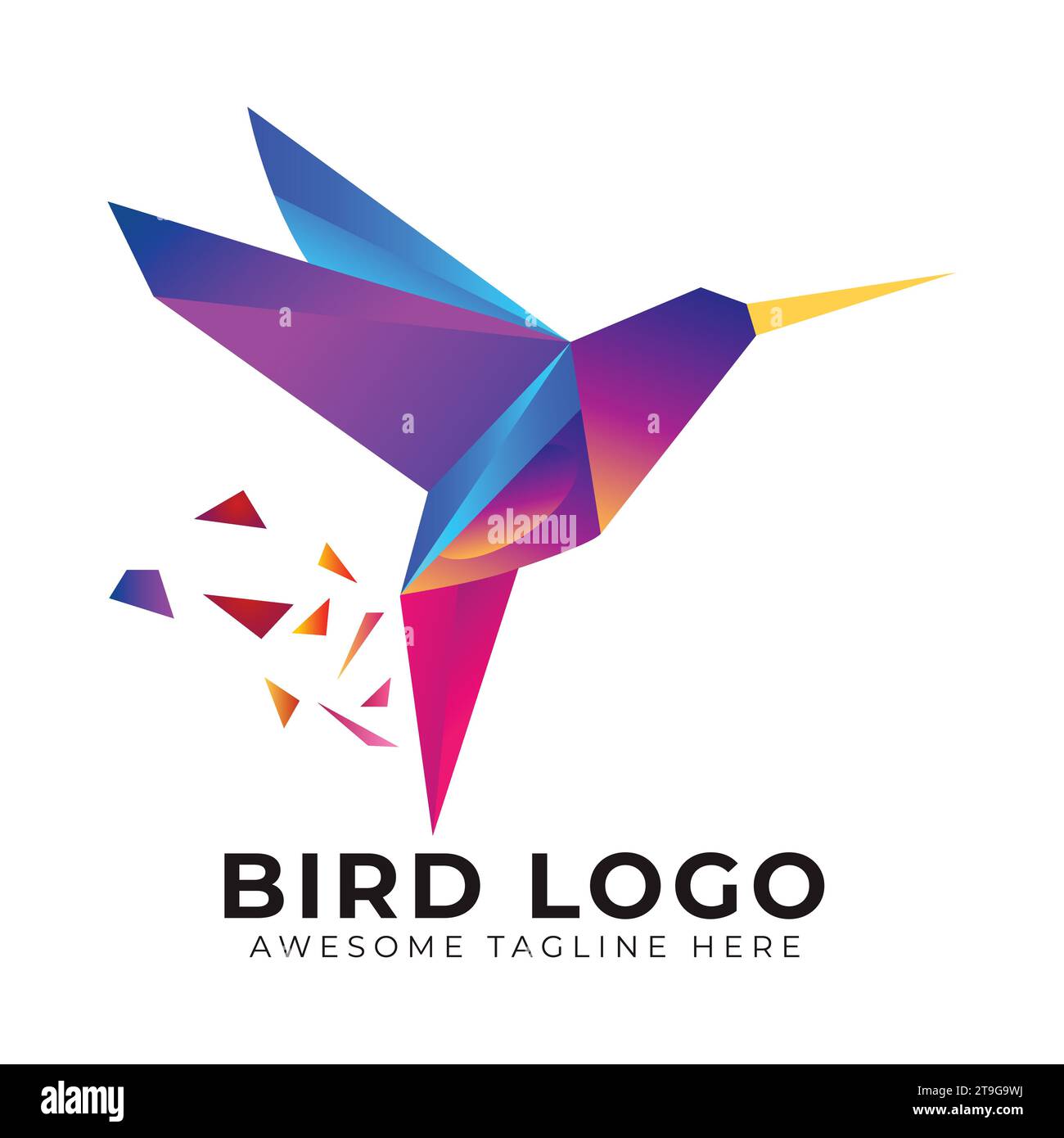 Bird logo design hi-res stock photography and images - Alamy