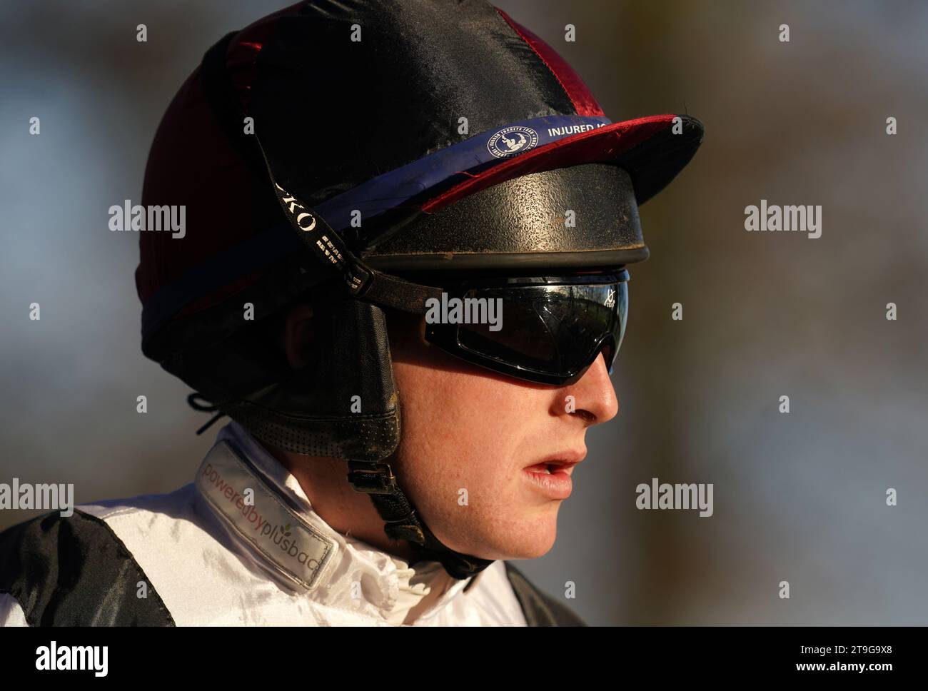 Jockey Stan Sheppard during Betfair Chase Day at Haydock Park ...