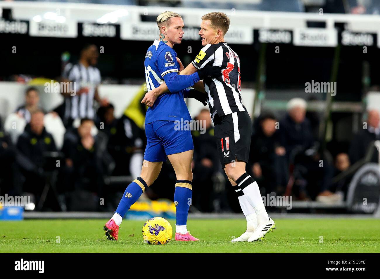 Newcastle, UK. 25th Nov, 2023. Matt Ritchie #11 of Newcastle United ...