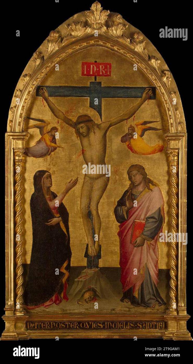 Crucifixion with the Virgin and St John 1390-95 by Niccolo Di Pietro Gerini Stock Photo - Alamy