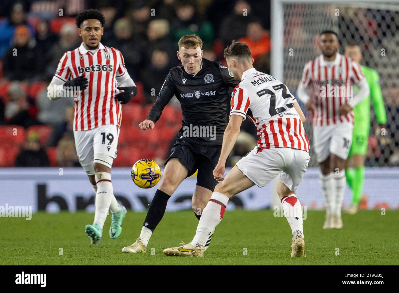 25th November 2023; Bet365 Stadium, Stoke, Staffordshire, England; EFL ...
