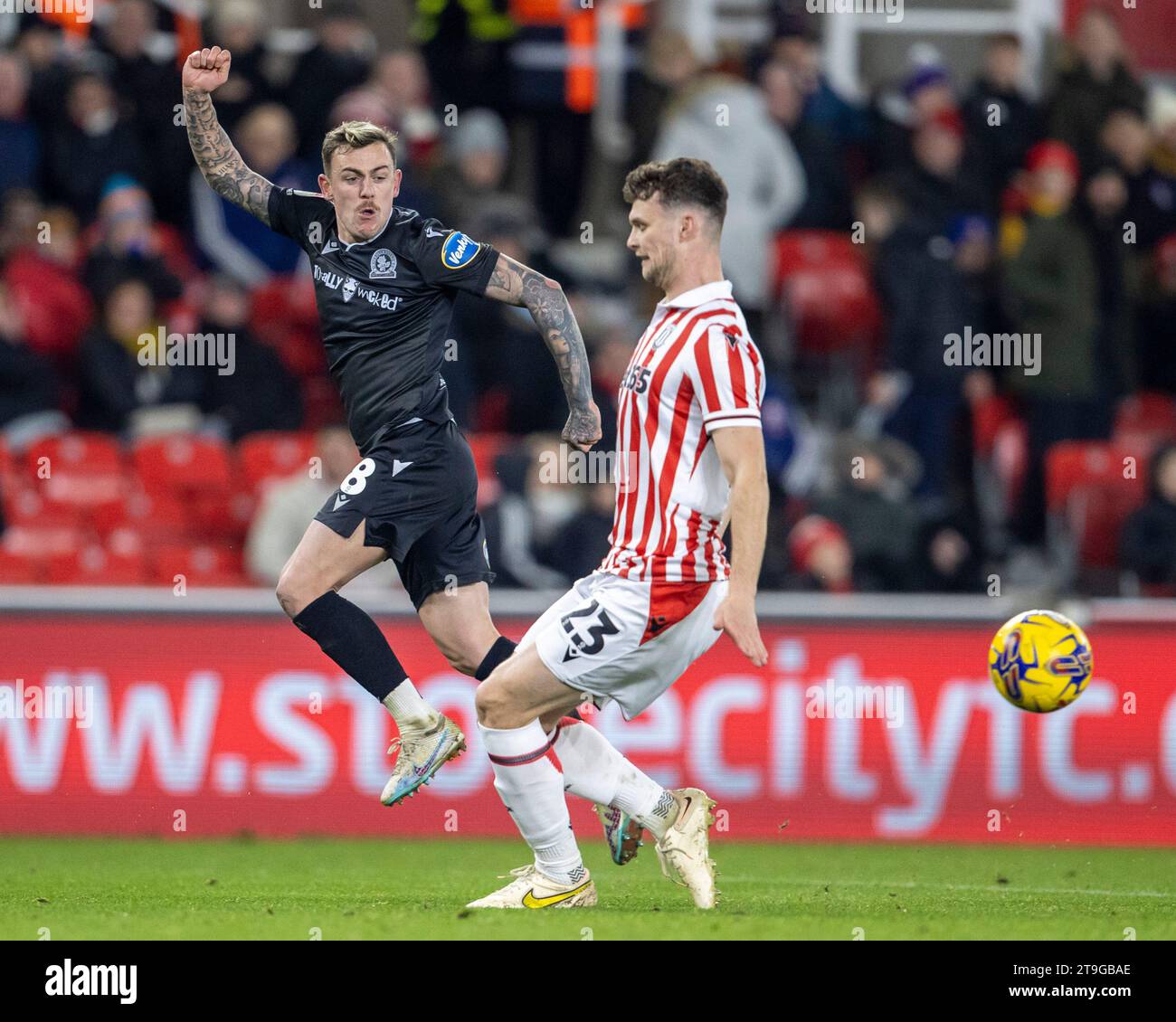 25th November 2023; Bet365 Stadium, Stoke, Staffordshire, England; EFL ...