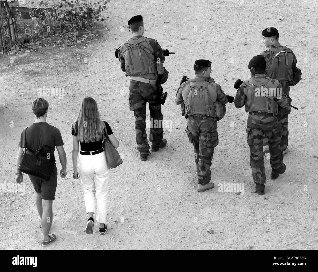 Military police patrol on Black and White Stock Photos & Images - Alamy