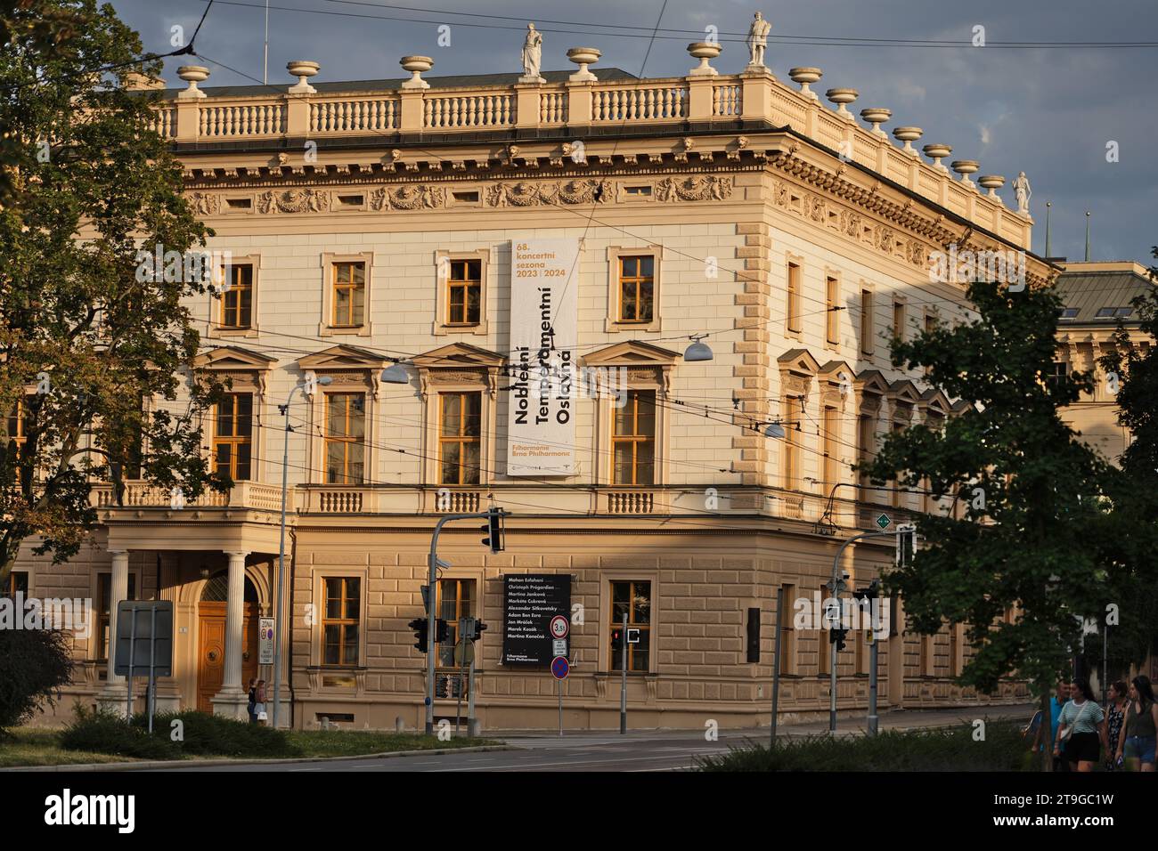 Beautiful elegant historic sandstone building in the city center ...