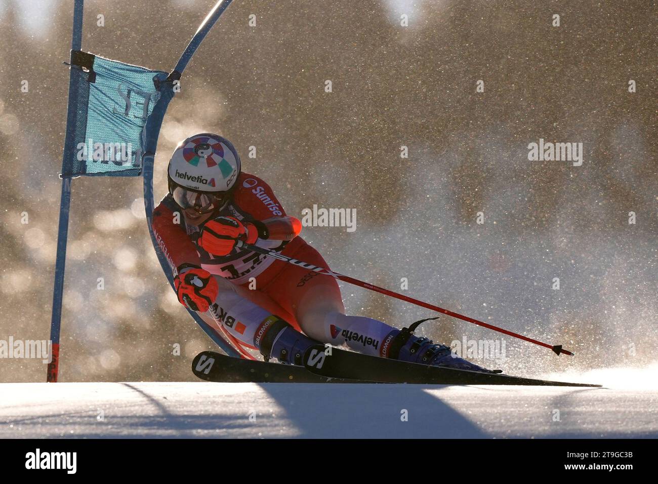 Michelle Gisin of Switzerland competes during a women's World Cup giant ...