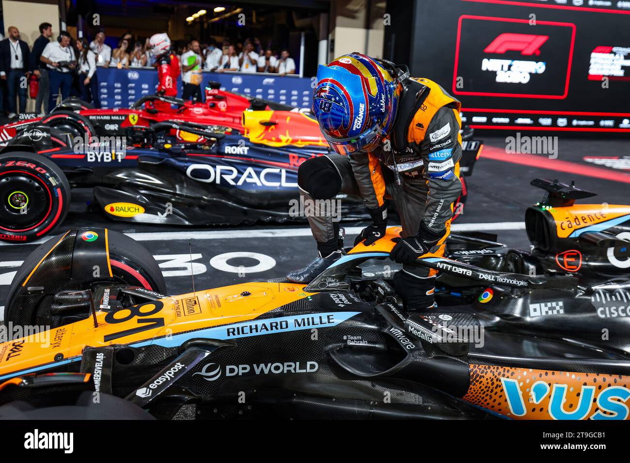 PIASTRI Oscar (aus), McLaren F1 Team MCL60, portrait during the 2023 Formula 1 Etihad Airways ...