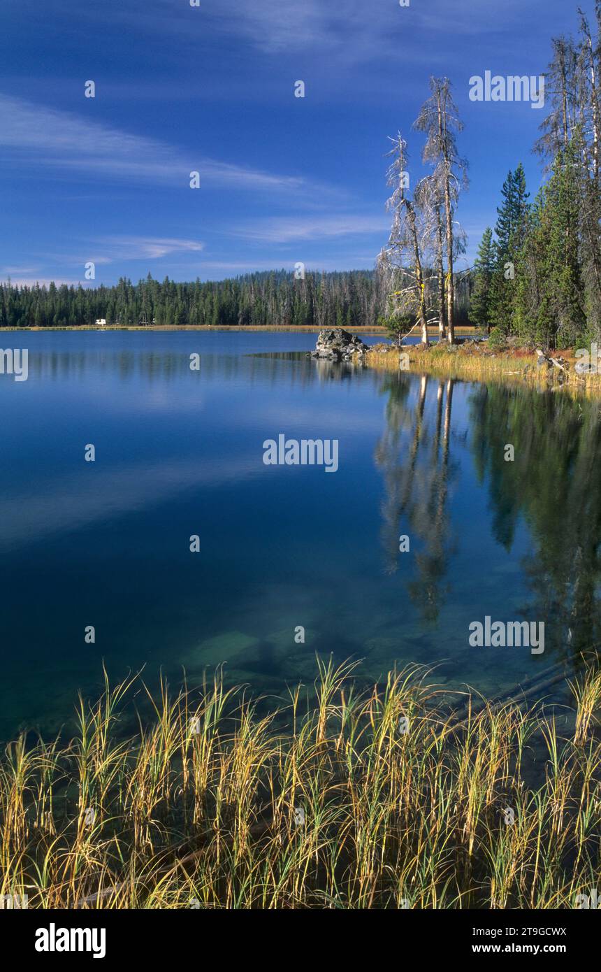 Little Lava Lake, Cascade Lakes National Scenic Byway, Deschutes ...