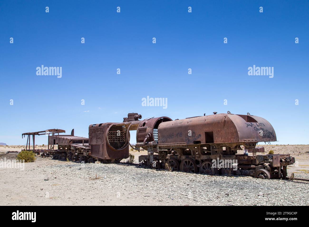 Train Cemetery in Uyuni, Bolivia Stock Photo - Alamy