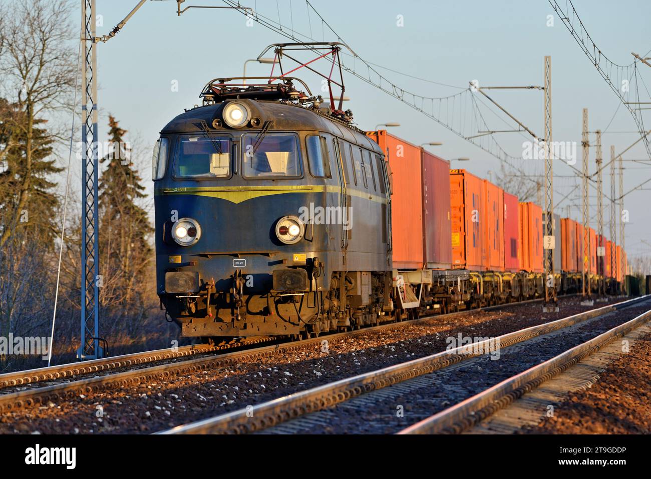 Rail transport - Poland Stock Photo - Alamy