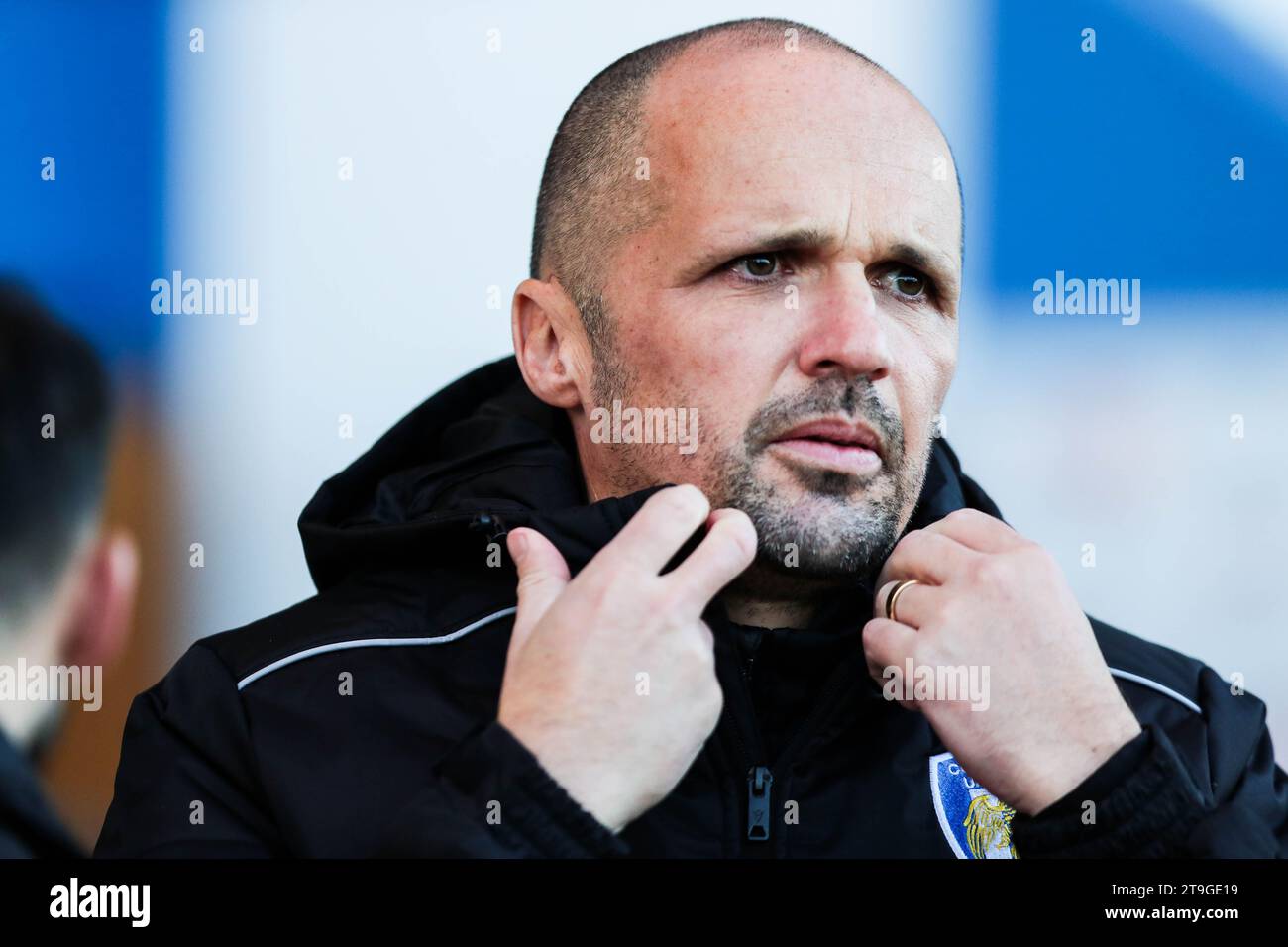 Colchester United manager Matthew Etherington before the Sky Bet League ...