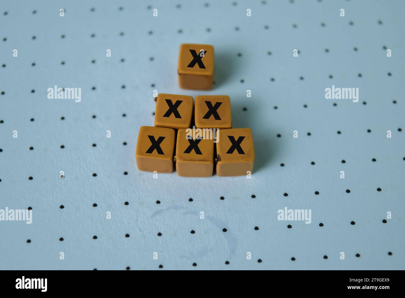 Concept of tick checkmark right and wrong Icon Symbols on wooden block ...