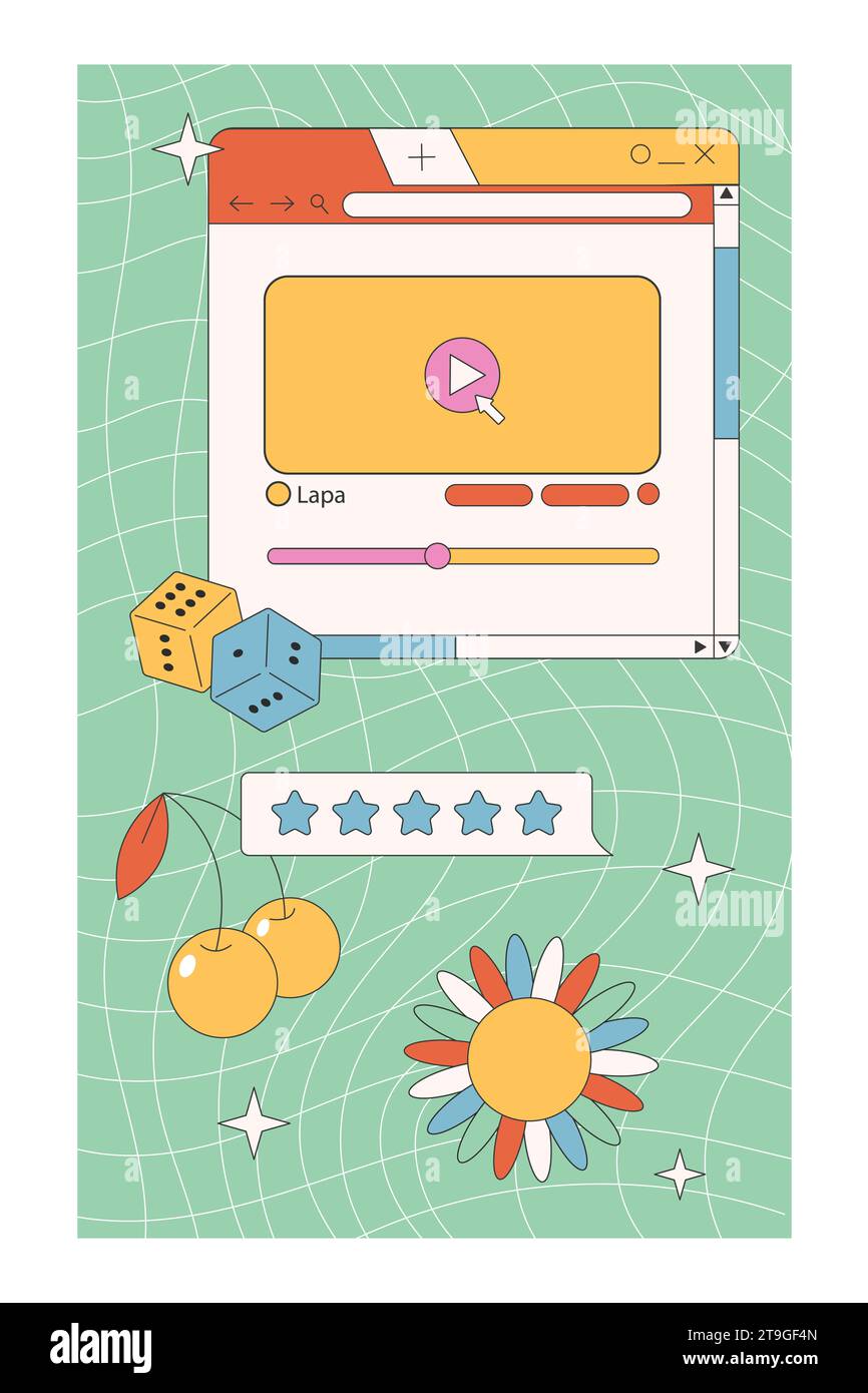 Comic retro groovy surreal Cut Out Stock Images & Pictures - Alamy