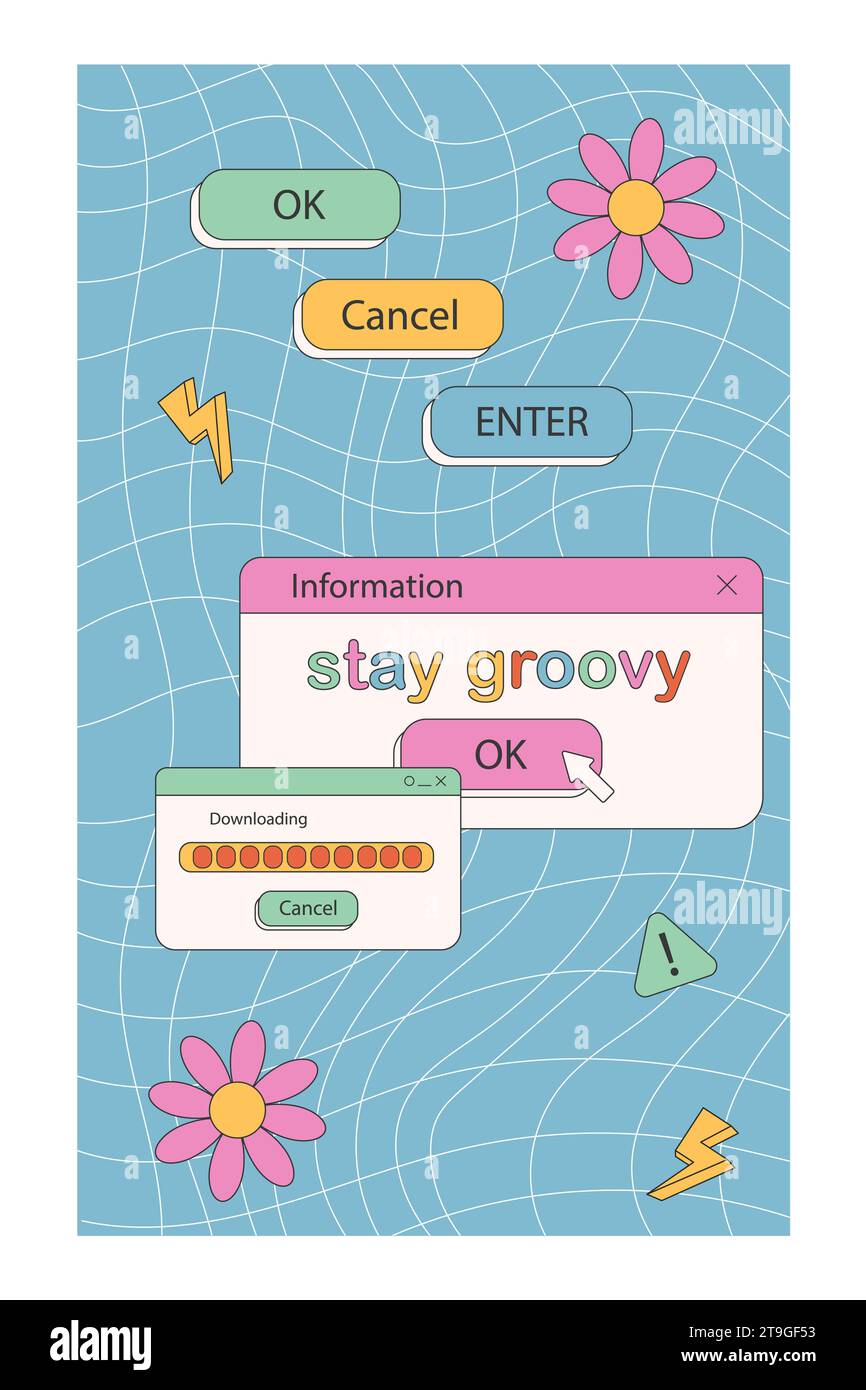 Comic retro groovy surreal Cut Out Stock Images & Pictures - Alamy