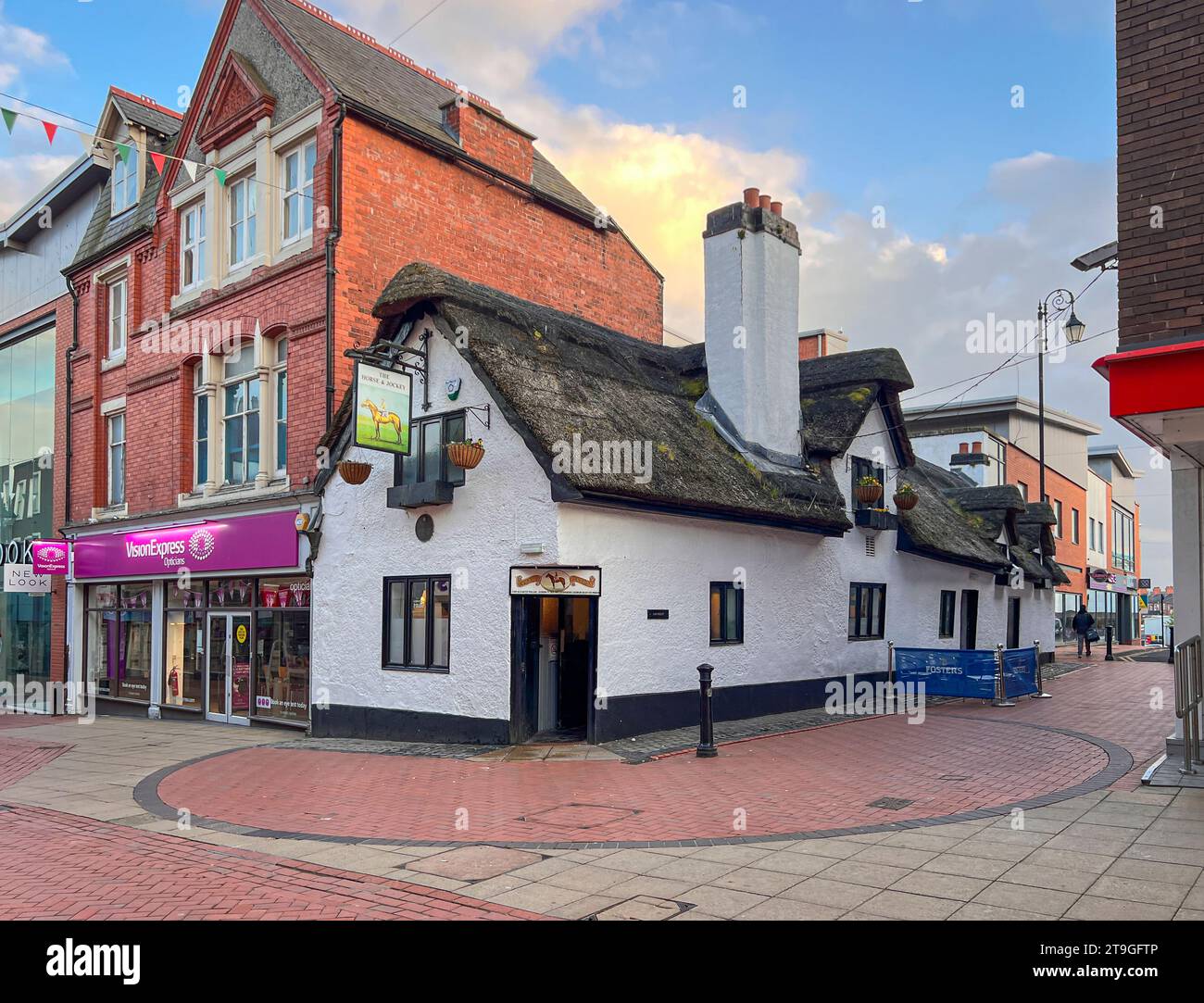 The historic Horse and Jockey public house in the city of Wrexham ...