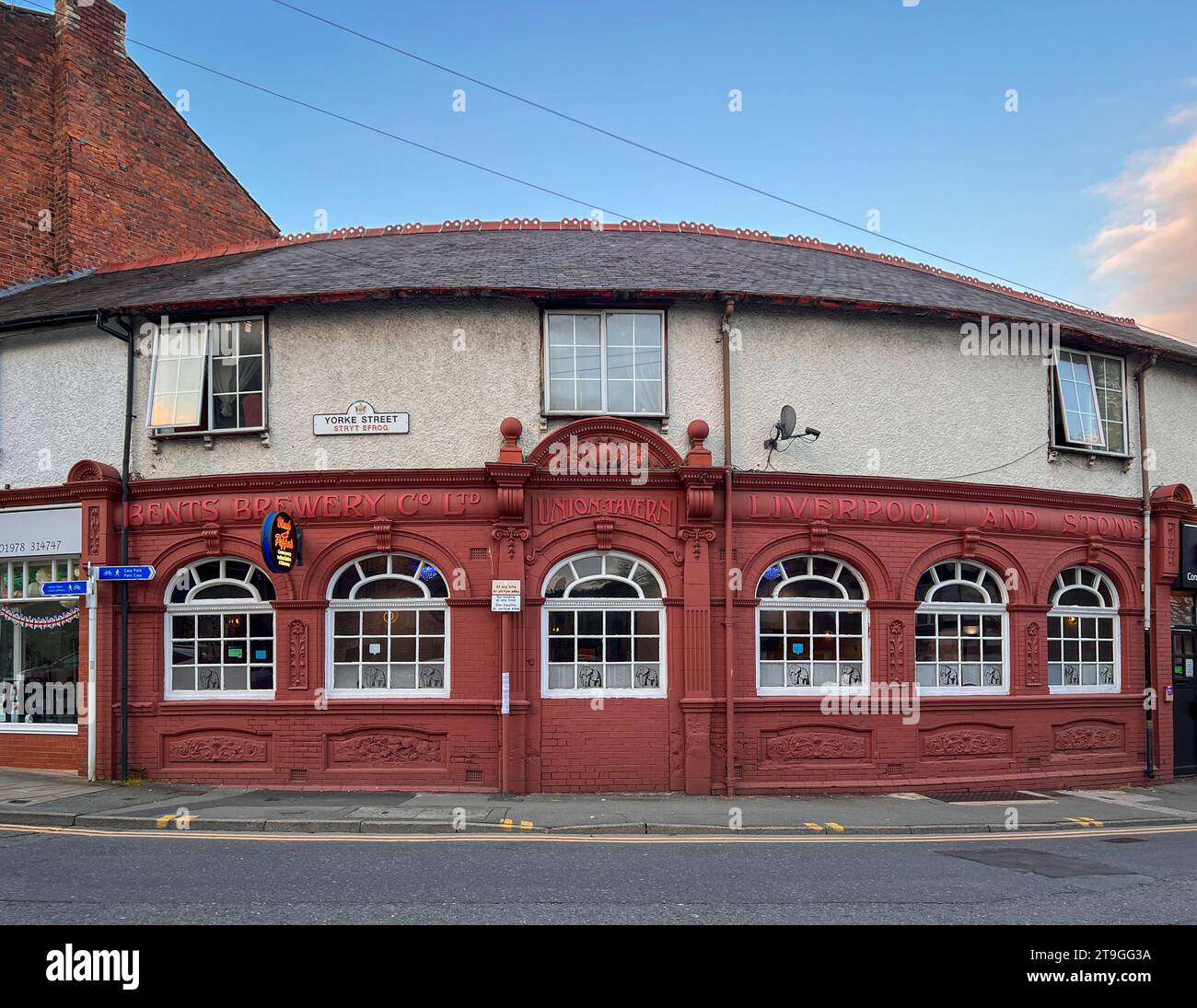 The former Union Tavern public house in the city of Wrexham, North ...