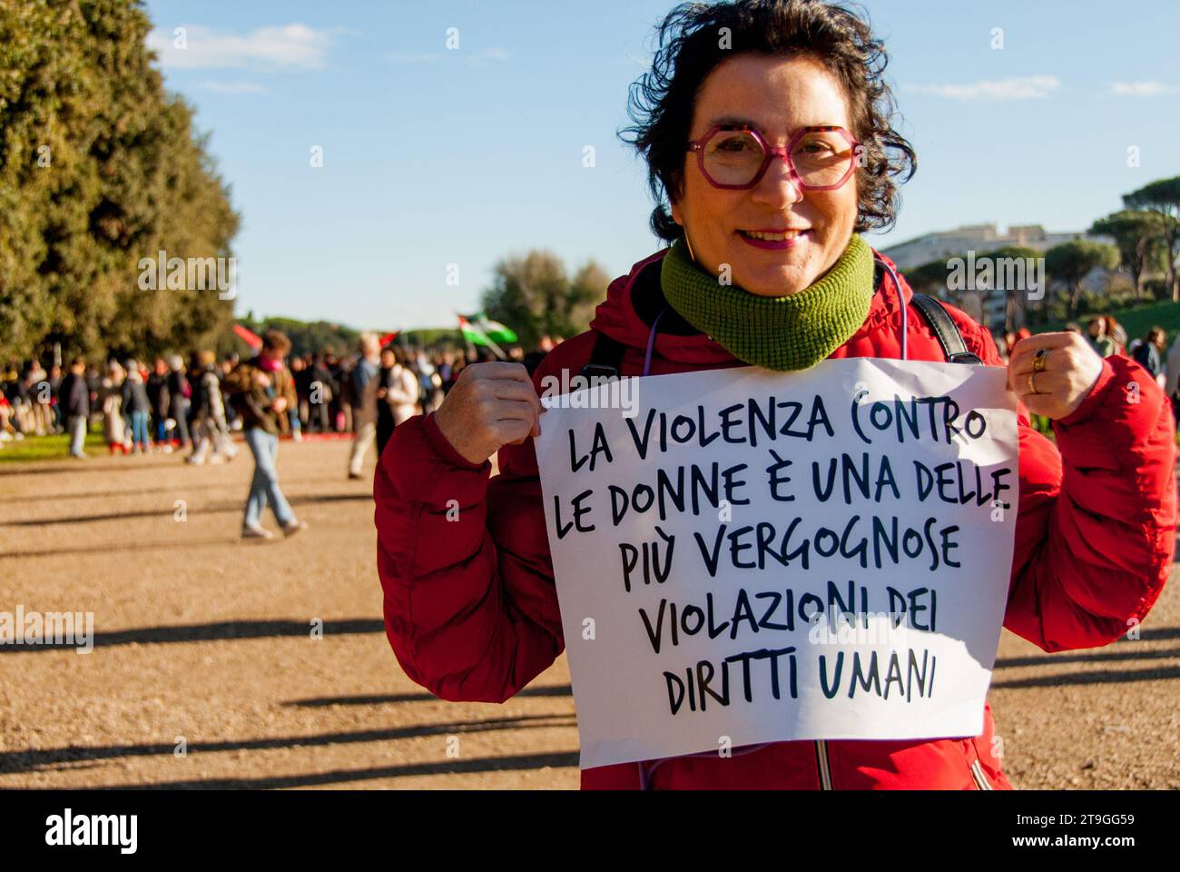 Rome, . 25th Nov, 2023. 25/11/2023 Rome, the procession organized by ...