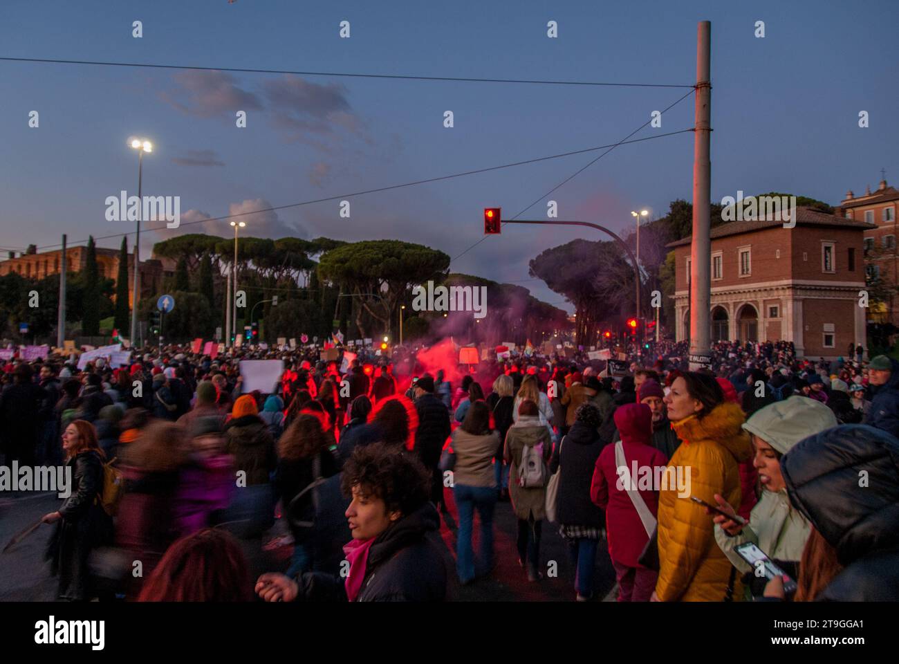 Rome, . 25th Nov, 2023. 25/11/2023 Rome, the procession organized by ...