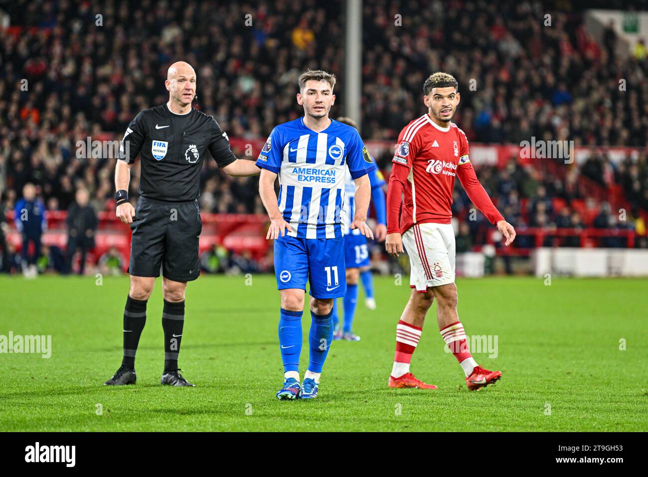 The City Ground, Nottingham, UK. 25th Nov, 2023. Premier League ...