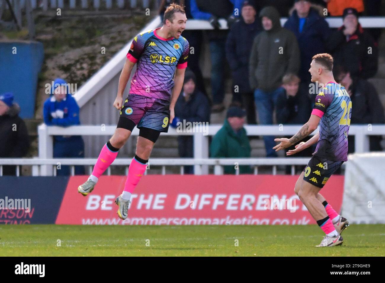 Bromley FC Michael Cheek celebrates his goal during the Vanarama ...