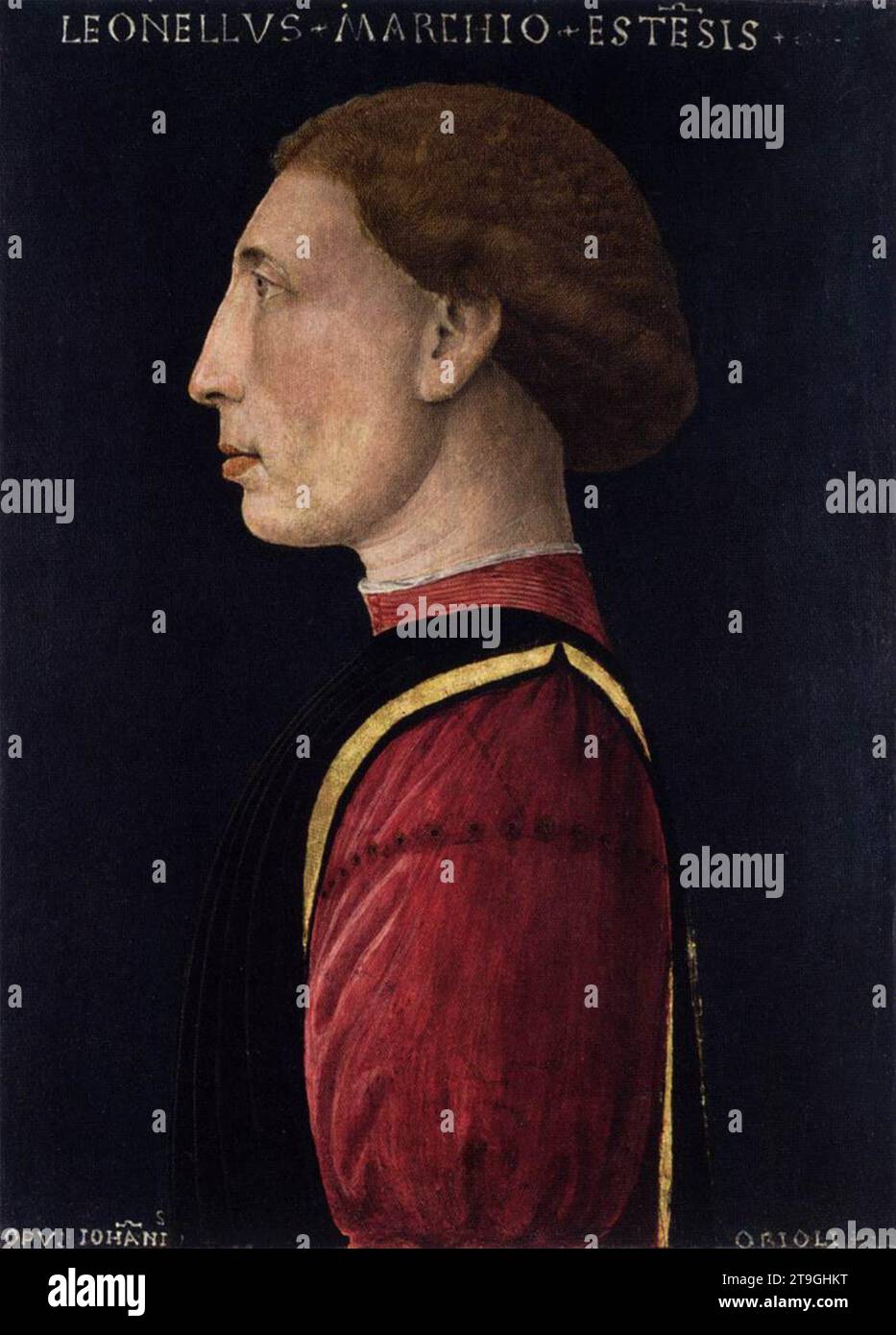 Leonello d'Este c. 1447 by Giovanni Da Oriolo Stock Photo - Alamy