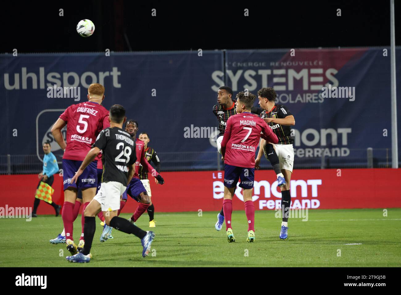 Thierry LARRET/MAXPPP. Football. Ligue 1 Uber Eats. Clermont Foot 63 vs RC Lens. Stade Gabriel ...