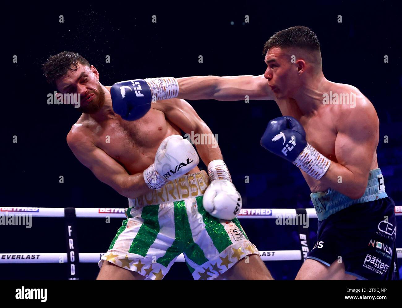 Emmett Brennan (right) in action against Jamie Morrissey during their ...