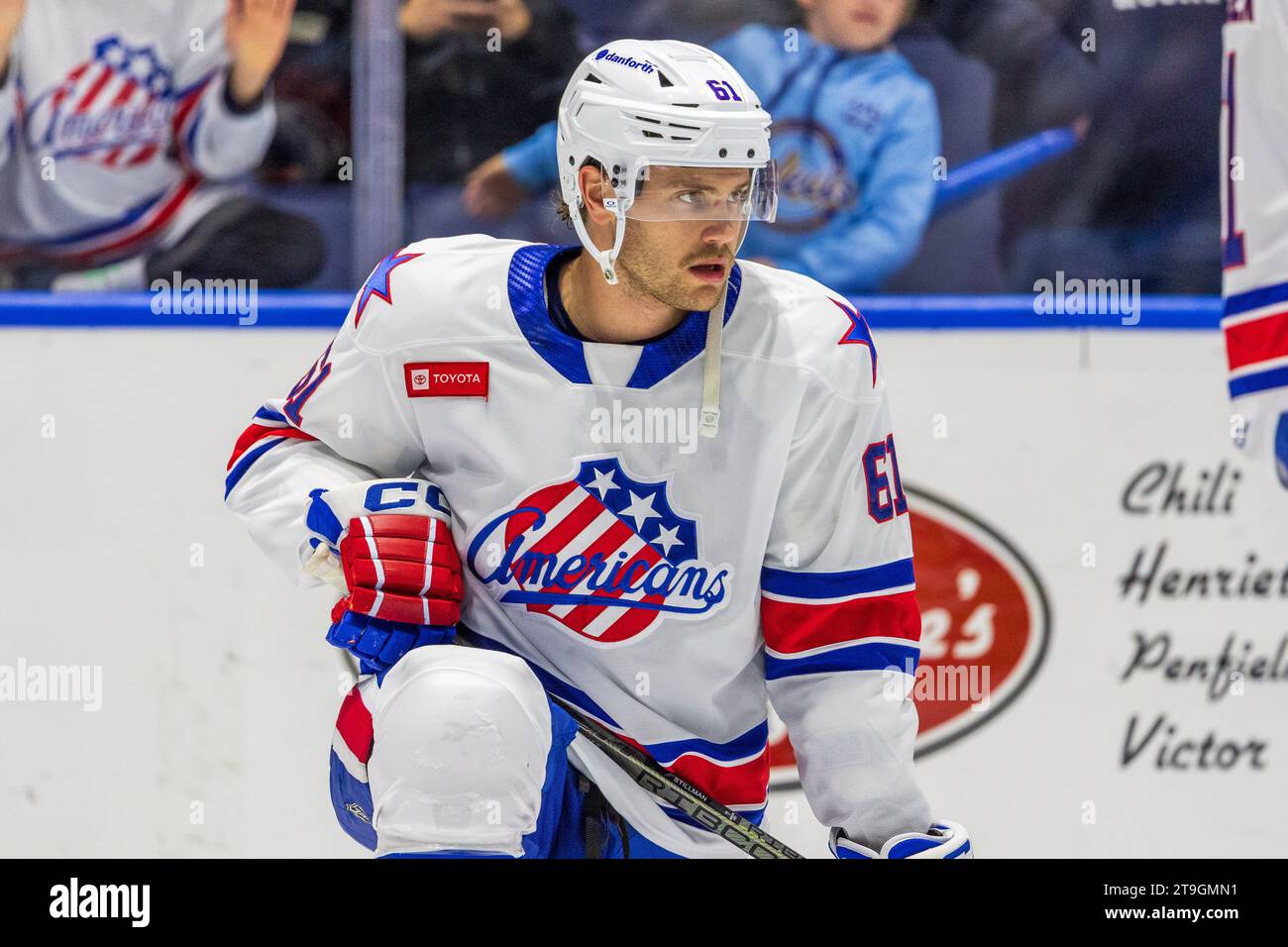 USA. 24th Nov, 2023. November 24th 2023: Rochester Americans defenseman ...