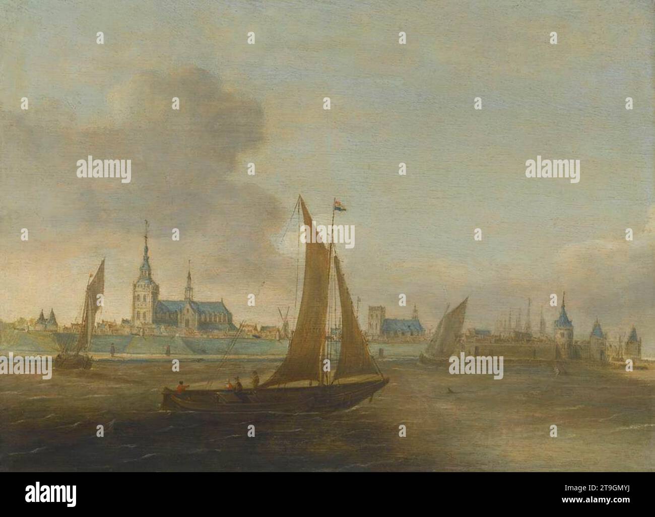 View of a Walled City - by Hans Goderis Stock Photo - Alamy