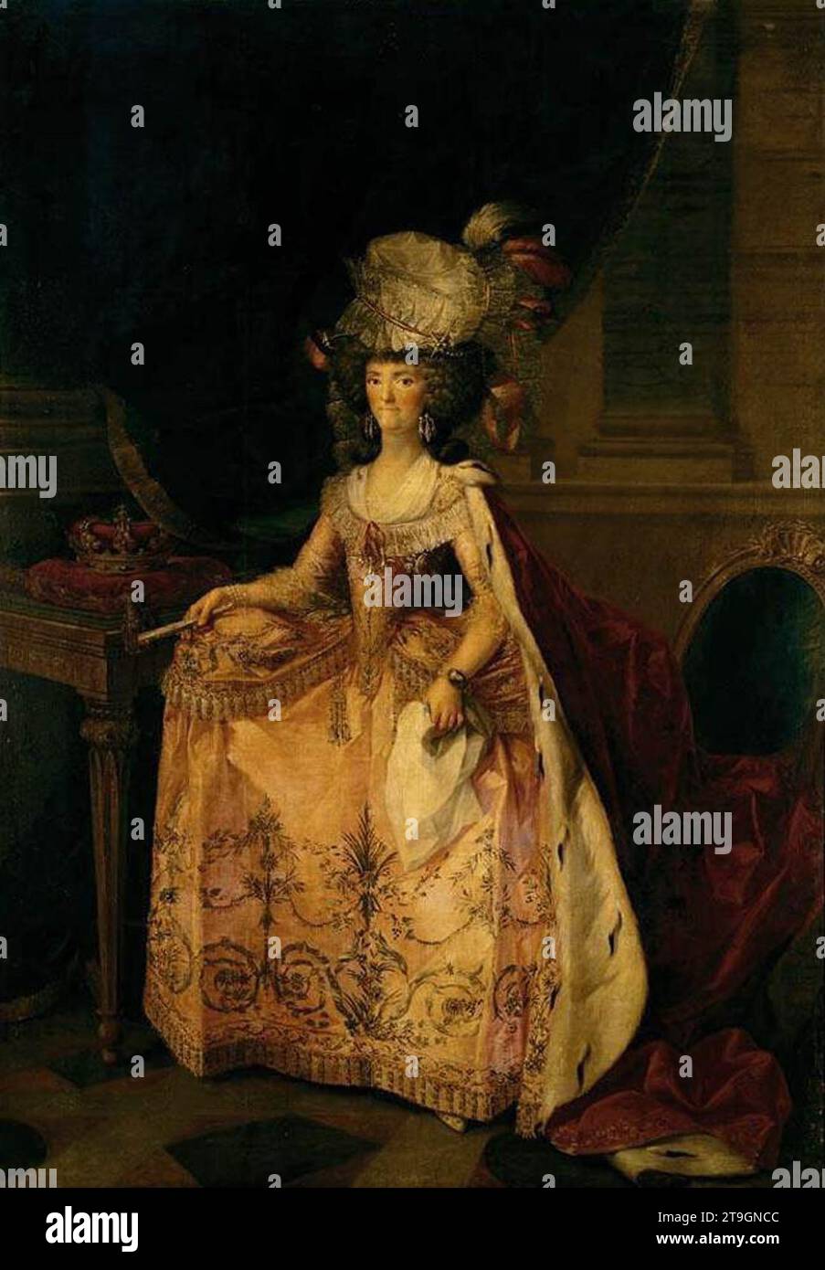 Portrait of Maria Luisa of Parma, Queen of Spain c. 1790 by Zacarias ...