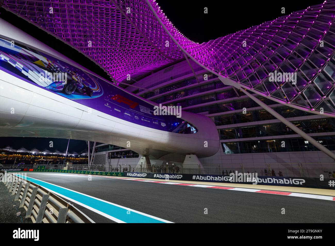 Abu Dhabi, United Arab Emirates. 25th Nov, 2023. Track impression, F1 ...