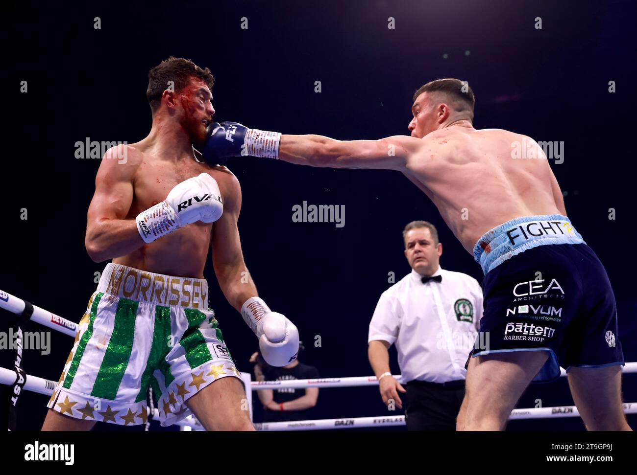 Emmett Brennan (right) in action against Jamie Morrissey during their ...