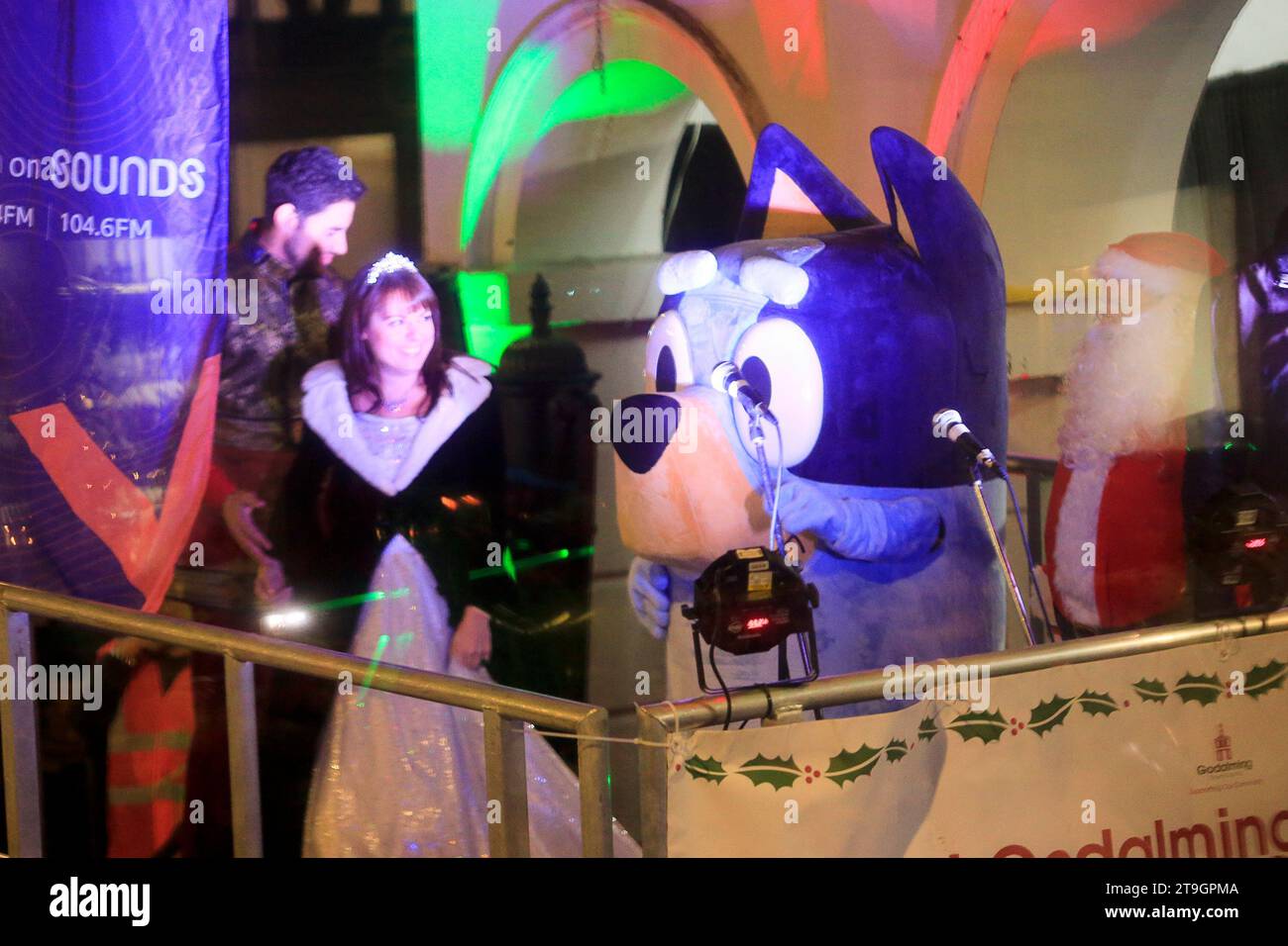 High Street, Godalming. 25th November 2023. Large crowds turned out for ...