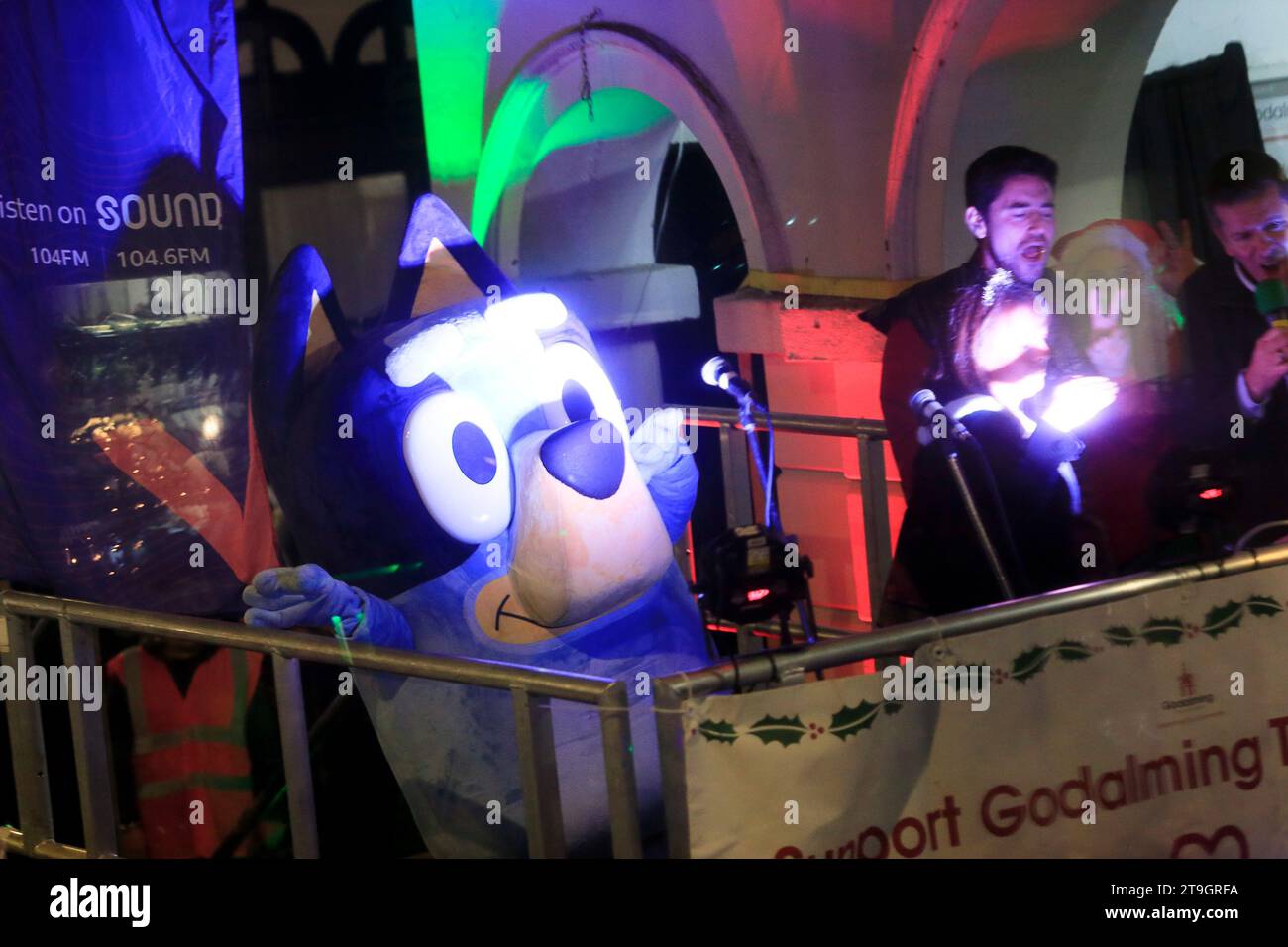 High Street, Godalming. 25th November 2023. Large crowds turned out for ...