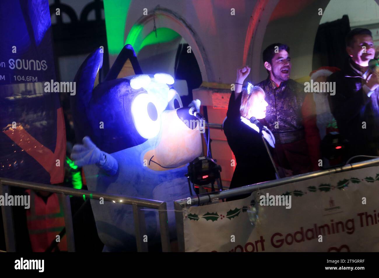 High Street, Godalming. 25th November 2023. Large crowds turned out for ...