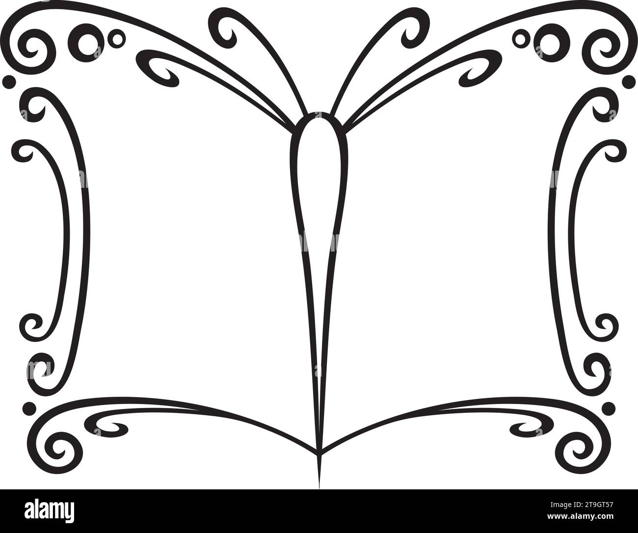 Symbol of book created of butterfly wings Stock Vector Image & Art - Alamy