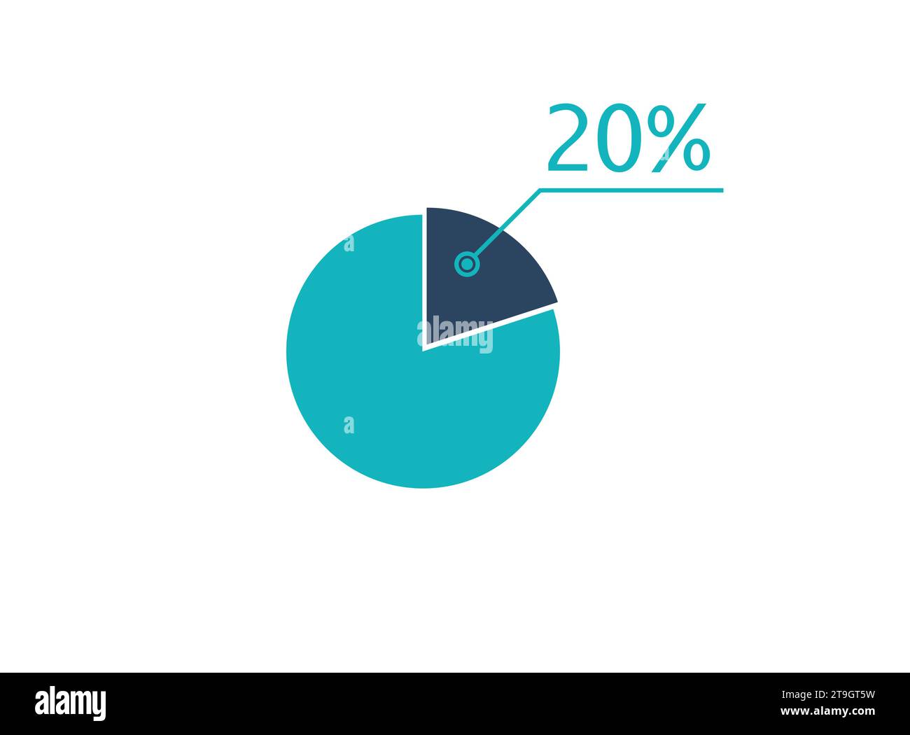20 persent. Infographic elements. Diagram progress bar. Flat vector ...