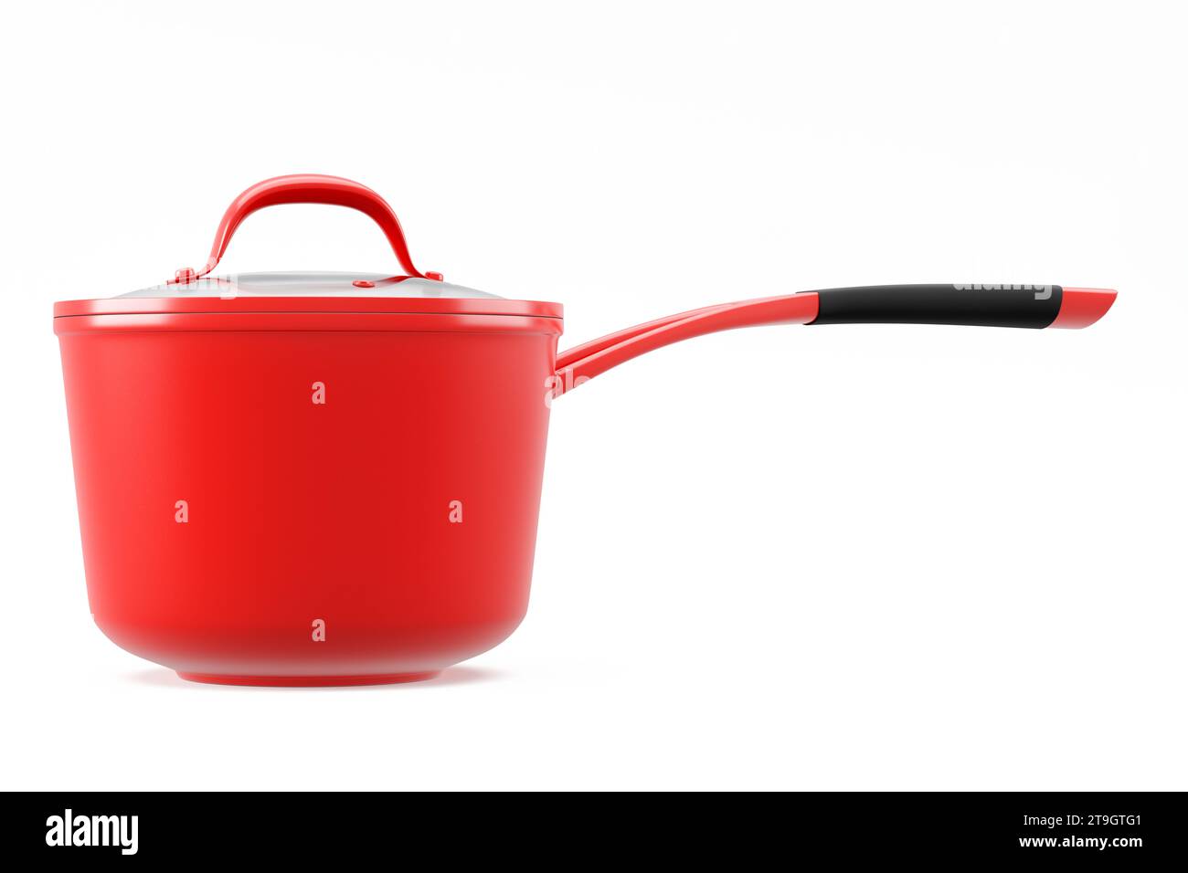 Stainless steel red cooker with lid and chrome plated aluminum cookware ...