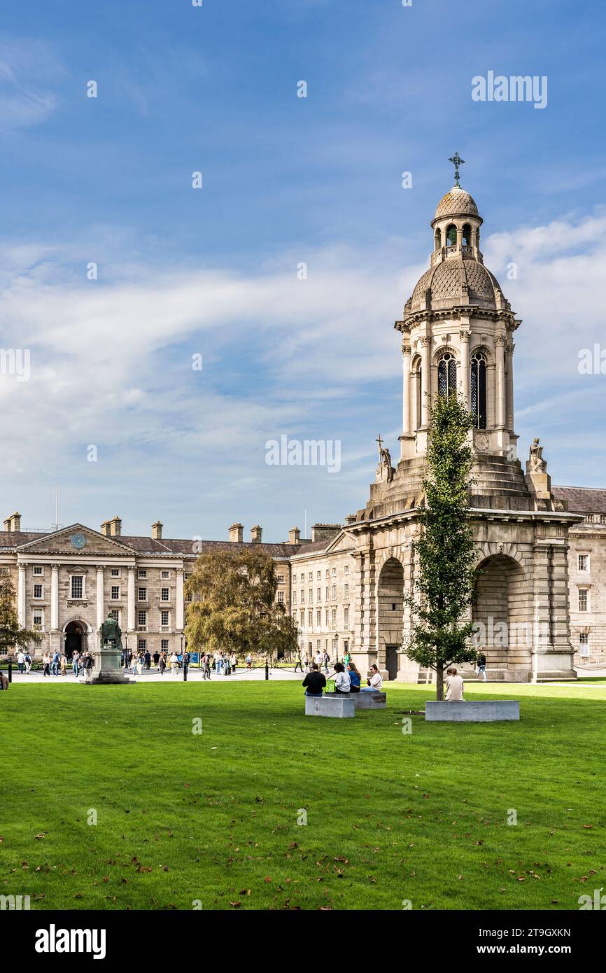 The Campanile built in mid 19th century by Sir Charles Lanyon, in the ...