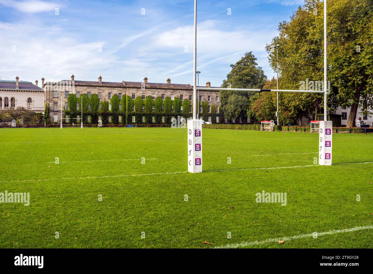 The Rugby Pitch adjacent to College Park in the Campus of Trinity ...