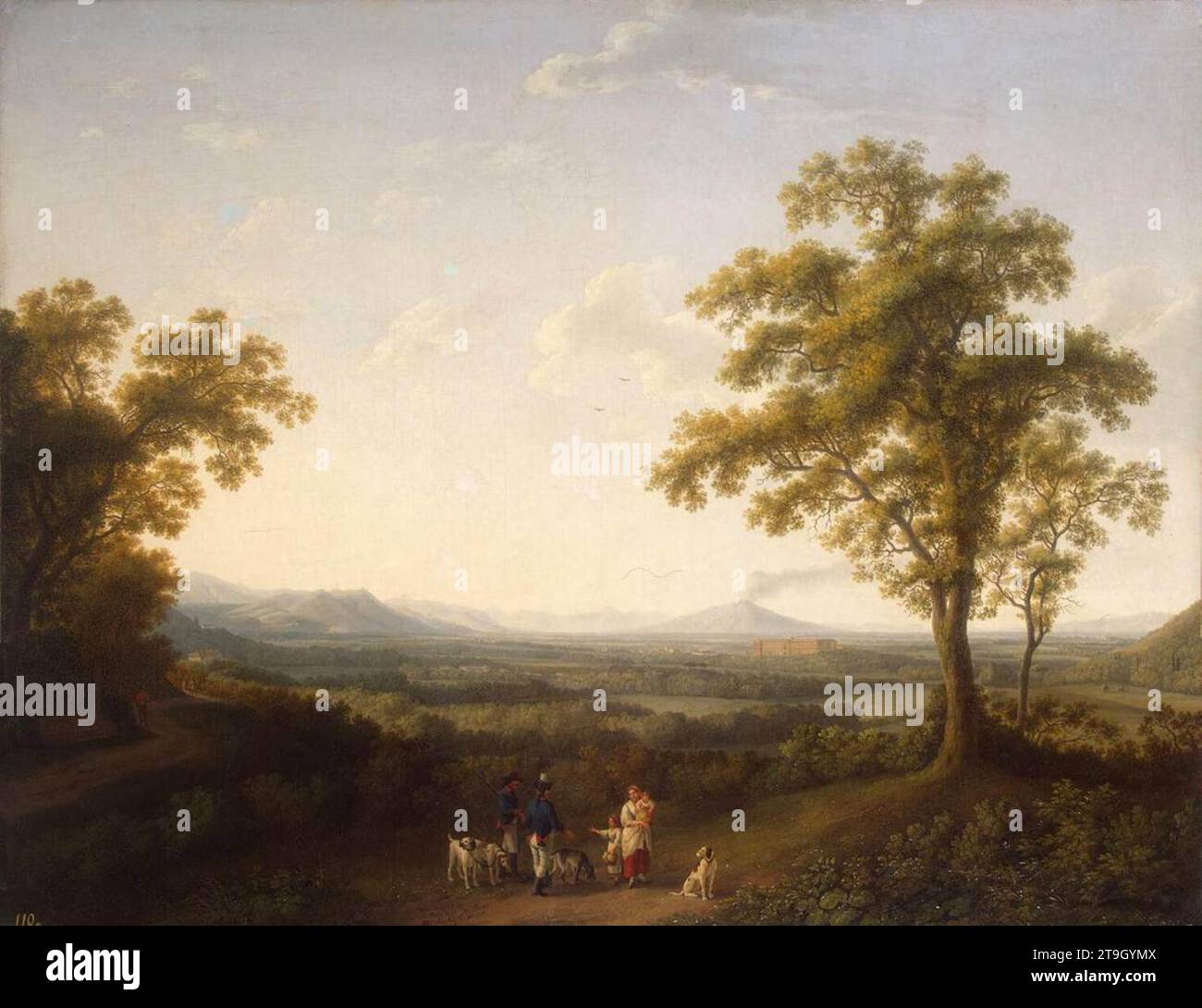 View of Caserta 1784 by Jacob Philipp Hackert Stock Photo - Alamy