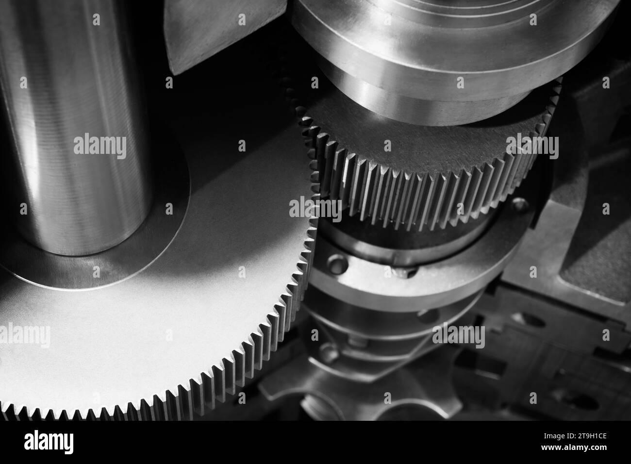 Open industrial gearbox, industrial concept background Stock Photo - Alamy