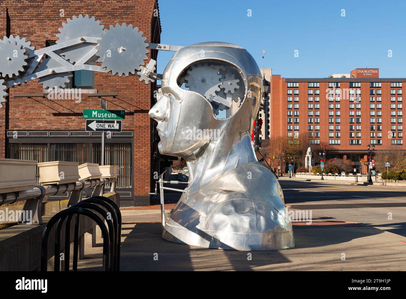 Lansing, Michigan - United States - November 13th, 2023: Sculpture ...