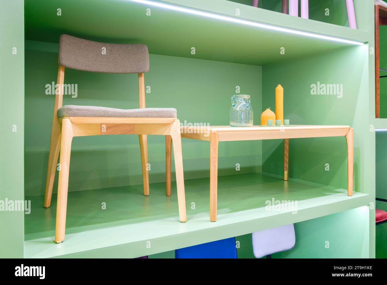 Row armchairs on white hi-res stock photography and images - Alamy